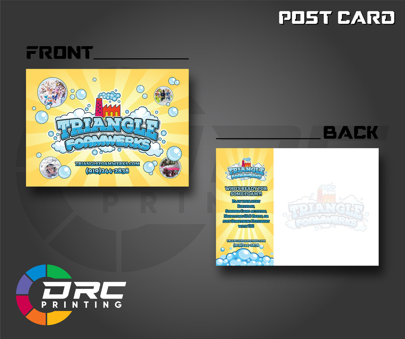 Post Cards 5x7 (Includes Design)