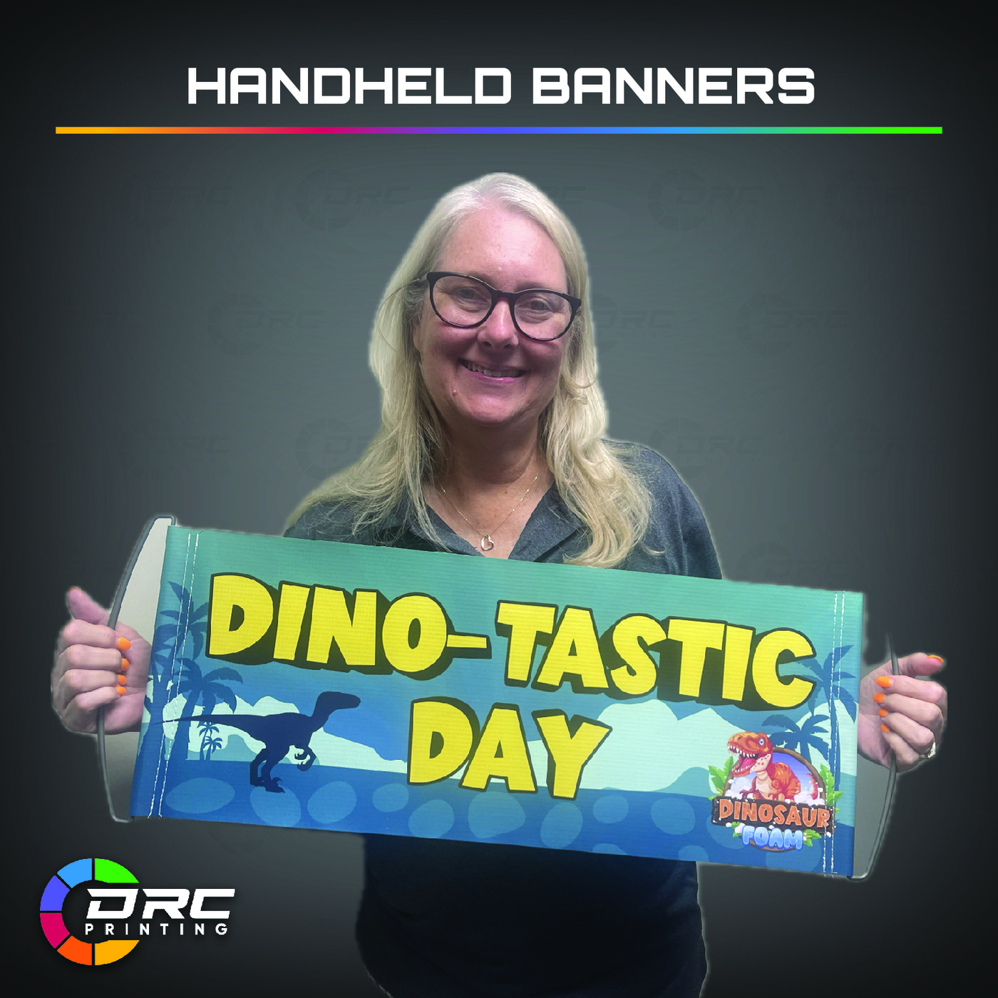 Foam Party Hand Held Banner (10 Pack)