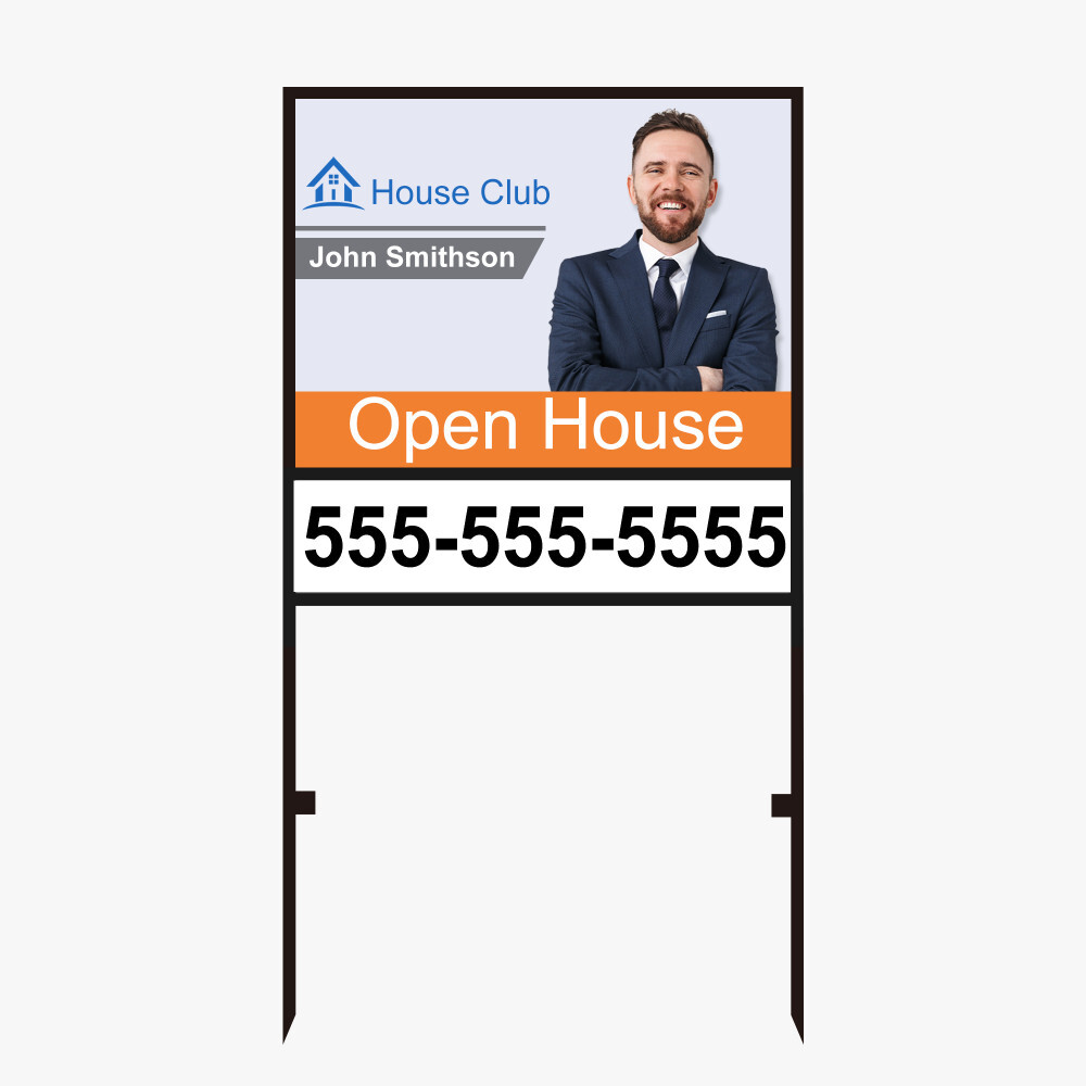 Outdoor Metal Yard Sign Holder